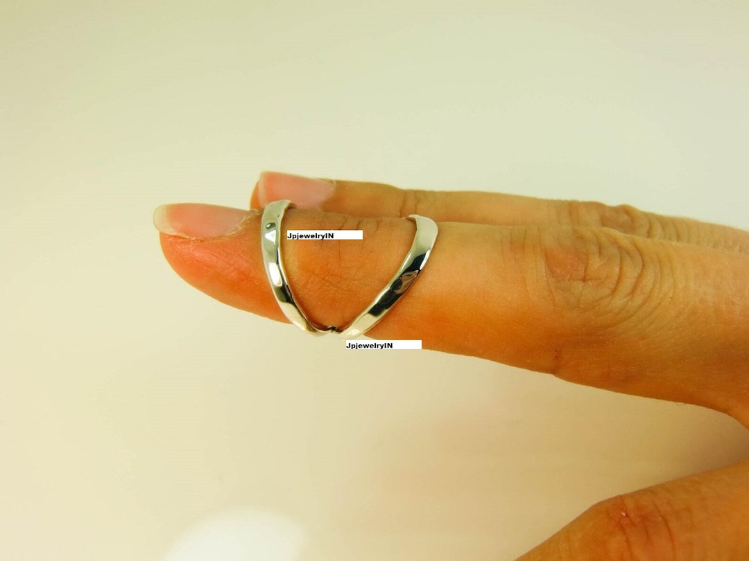 925 Silver Swan Neck Splint Ring for Arthritis - Etsy