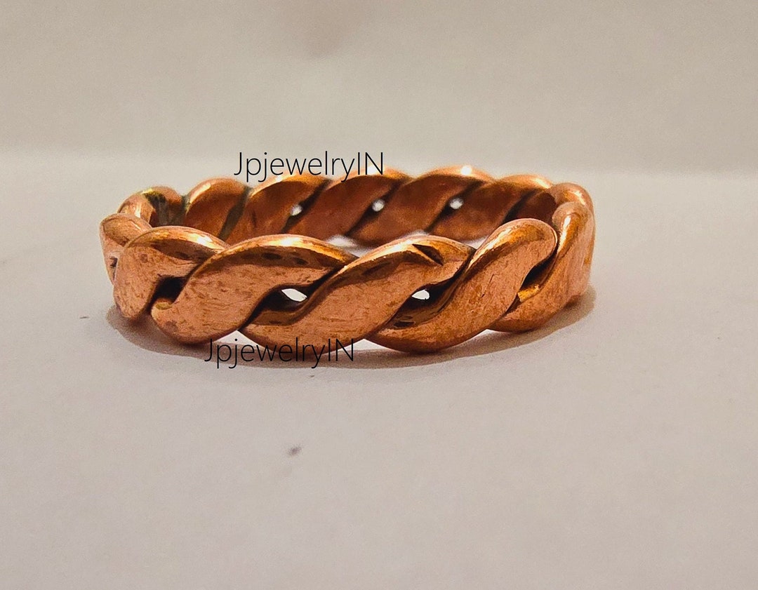 Braid Design Copper Ring - Infinity Copper Ring - Braided Copper Ring ...