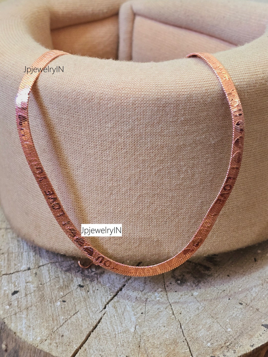 Pure Copper Chain Necklace, Pure Copper Flower Chain ,figaro Chain Gift ...