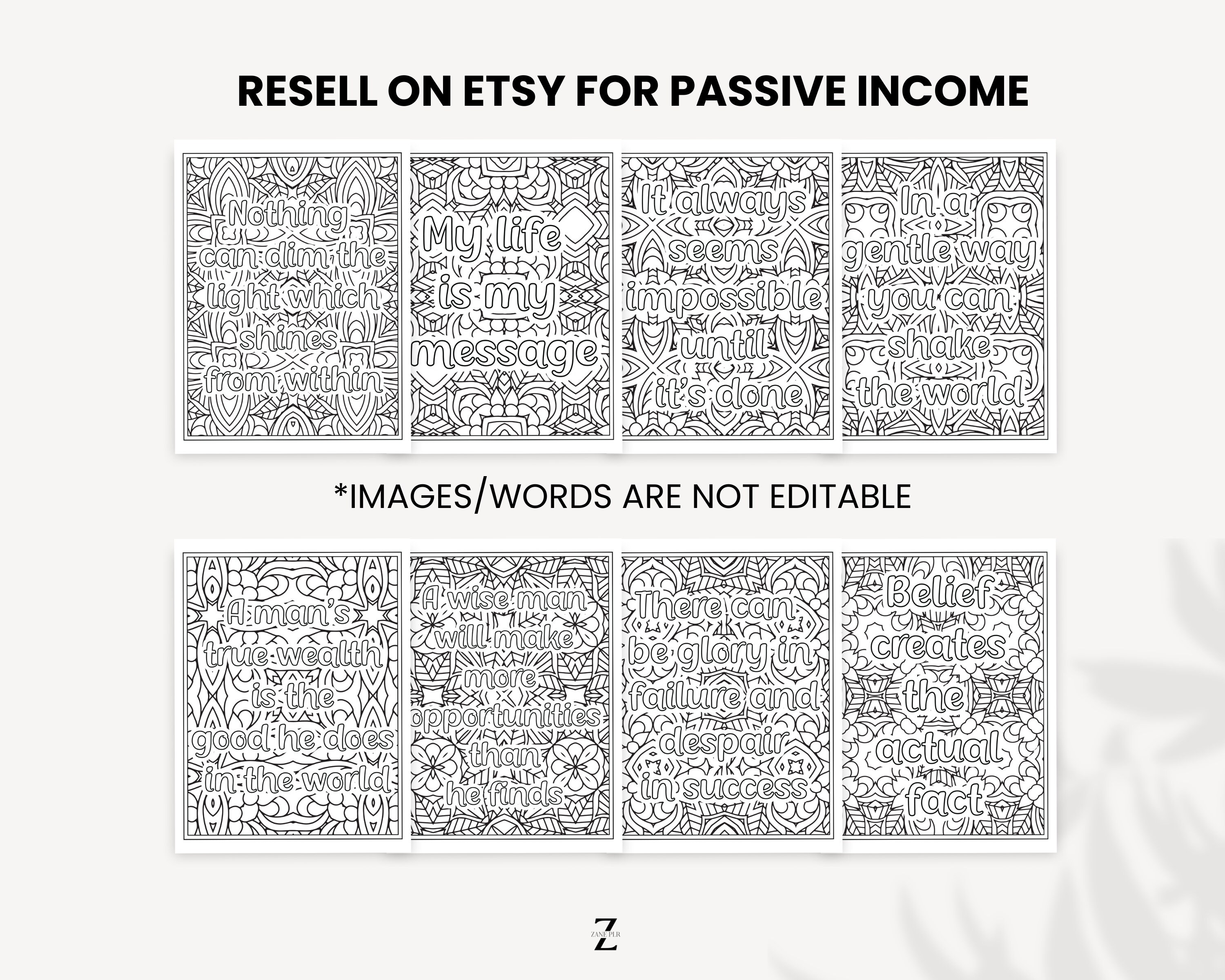 MRR Motivational Coloring Pages, PLR Coloring Pages, PLR Coloring ...