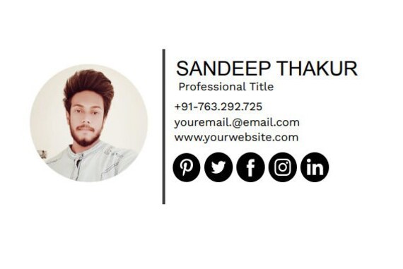 Email Signature Email Template Google Docs Resume - Etsy