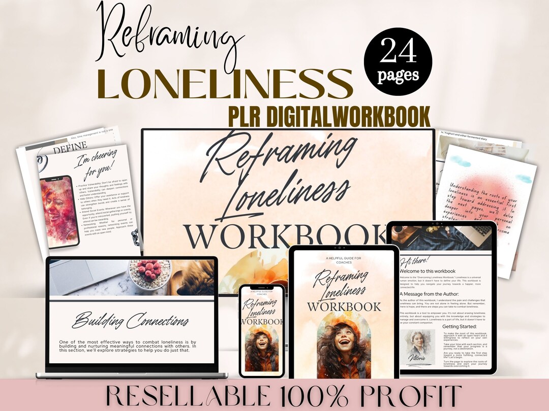 Reframing Loneliness Workbookself-reflection Journalmental - Etsy
