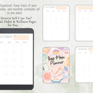 Busy Mom Digital Planner 2025 for Goodnotes | Meal, Budget & Self-care ...