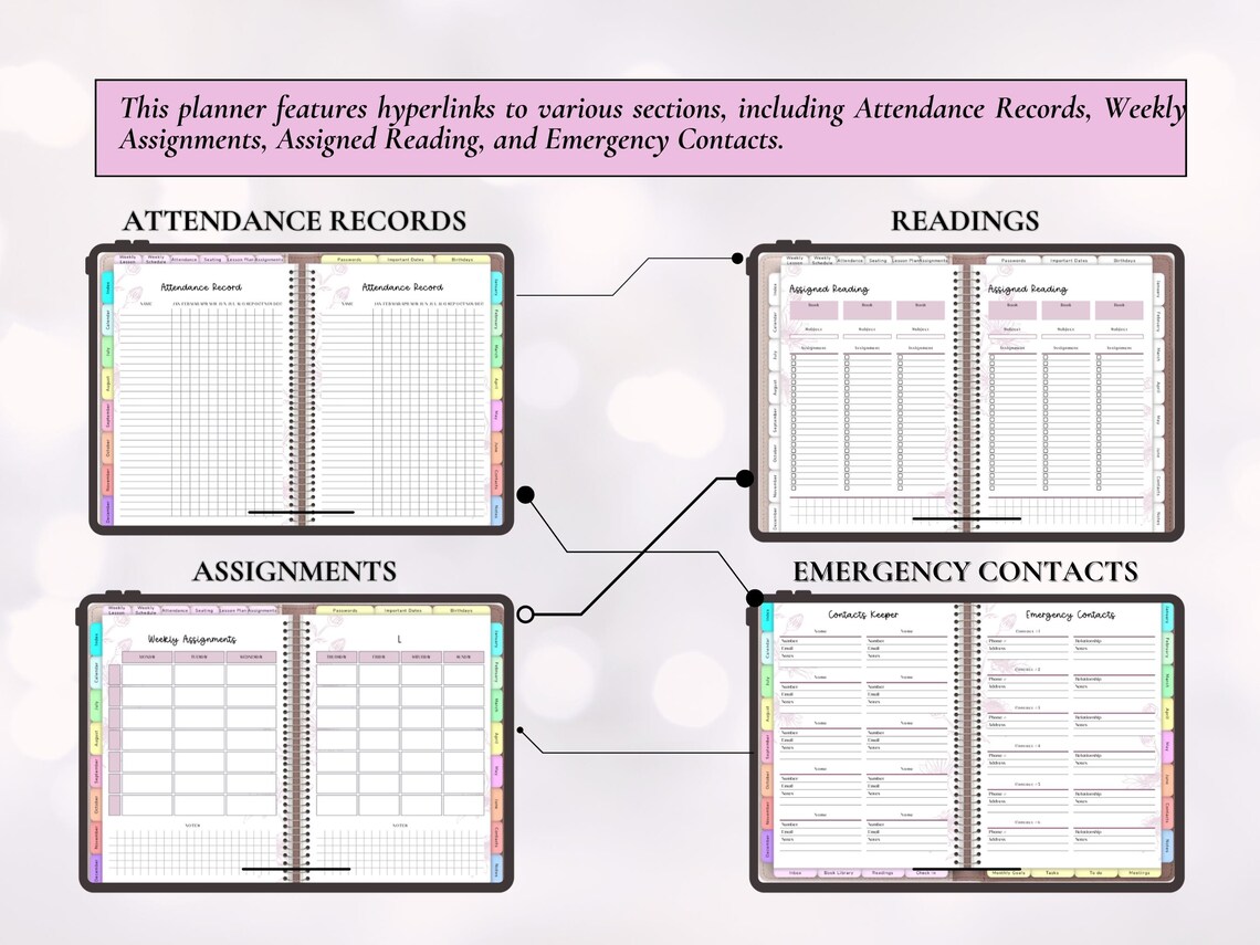 2025-2026 Digital Teacher Planner: Ultimate Academic Organizer (PDF) - Etsy