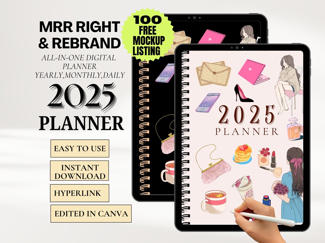 MMR PLR 2025 Planner, All in One Digital Planner With Resell Rights for ...