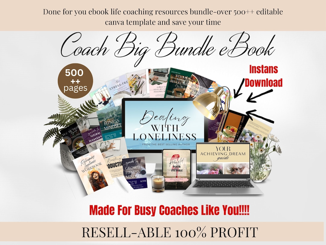 Coach Big Bundle Ebook,ultimate Guide Plr Ebook,coach Ebook Bundle ...
