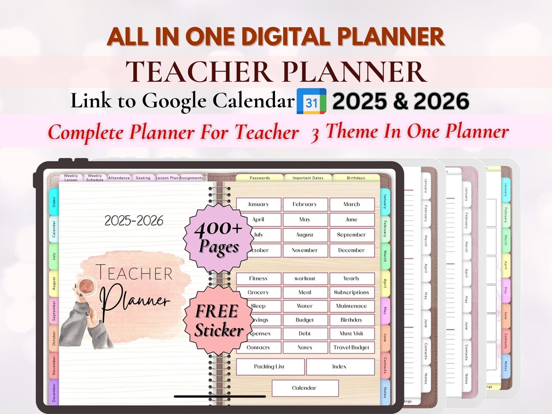2025 Ultimate Teacher Digital Planner for Goodnotes Notability,daily ...
