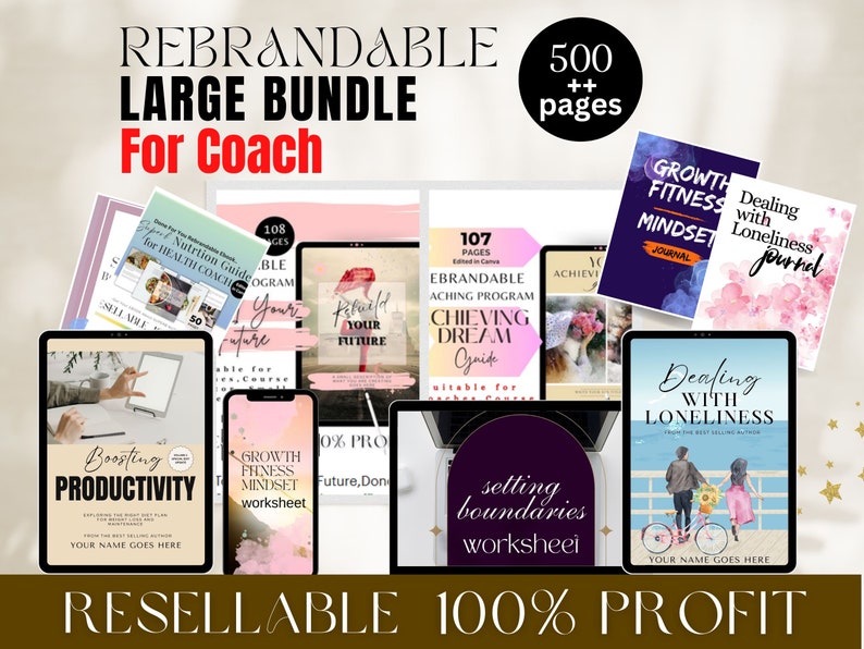 Coach Big Bundle Ebook,ultimate Guide Plr Ebook,coach Ebook Bundle ...