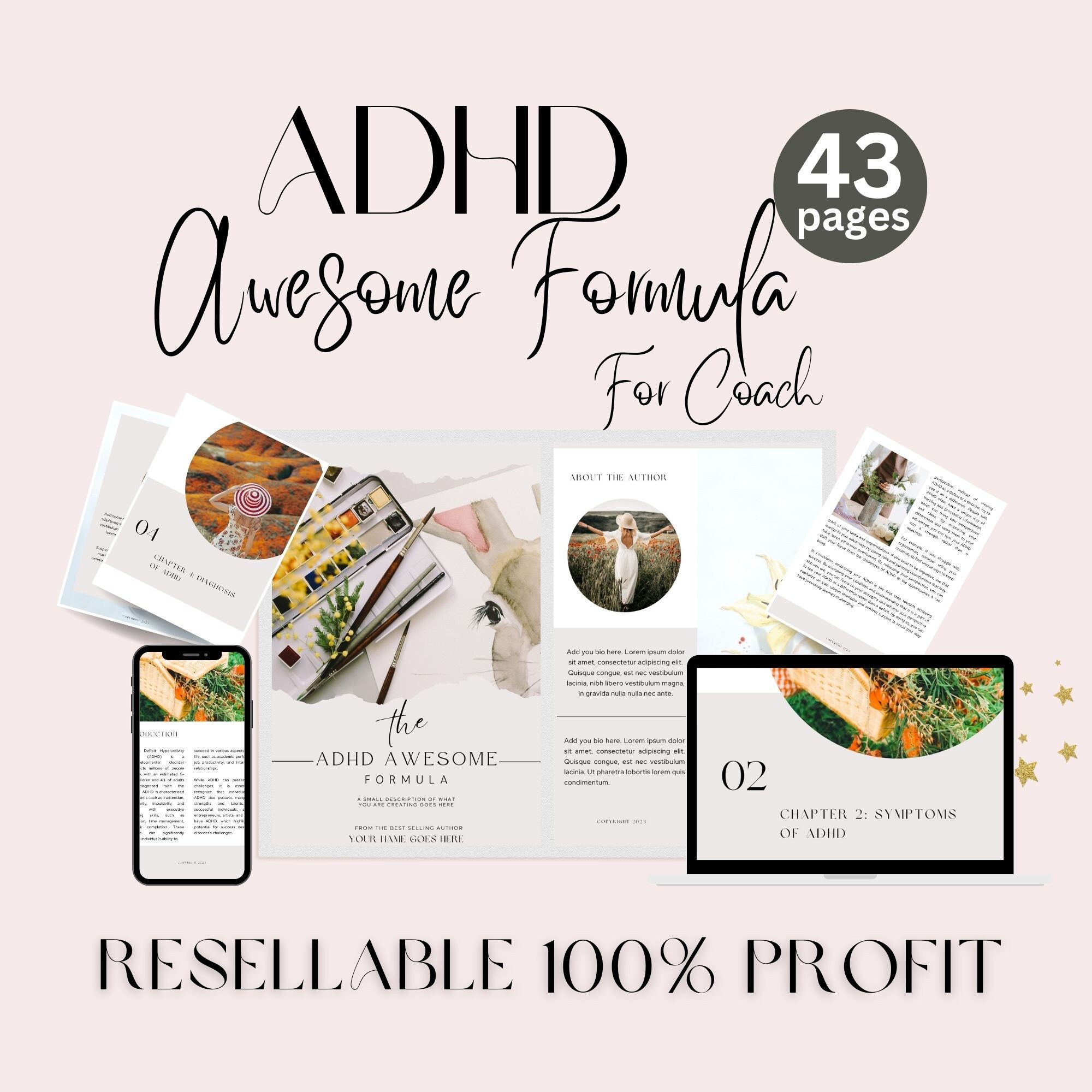 Brandable Coaching Program|adhd Awesome Formula Done for You Workbook ...