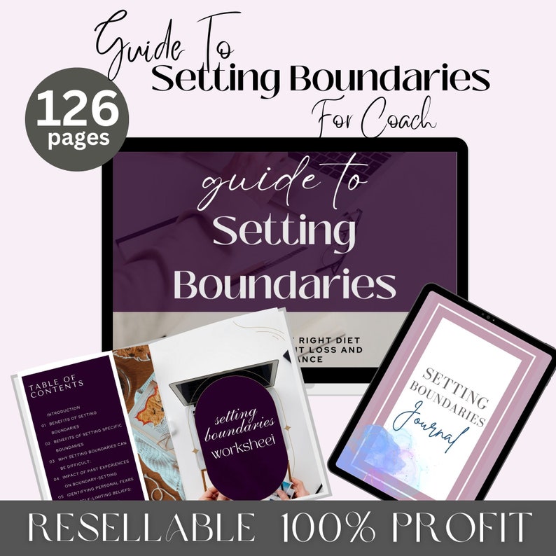 Setting Boundaries Done for You Ebook PLR Guide for Boundary Coach, Life Coach Boundaries ...