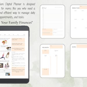 Busy Mom Digital Planner 2025 for Goodnotes | Meal, Budget & Self-care ...