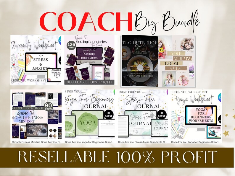 Coach Big Bundle Ebook,ultimate Guide Plr Ebook,coach Ebook Bundle ...