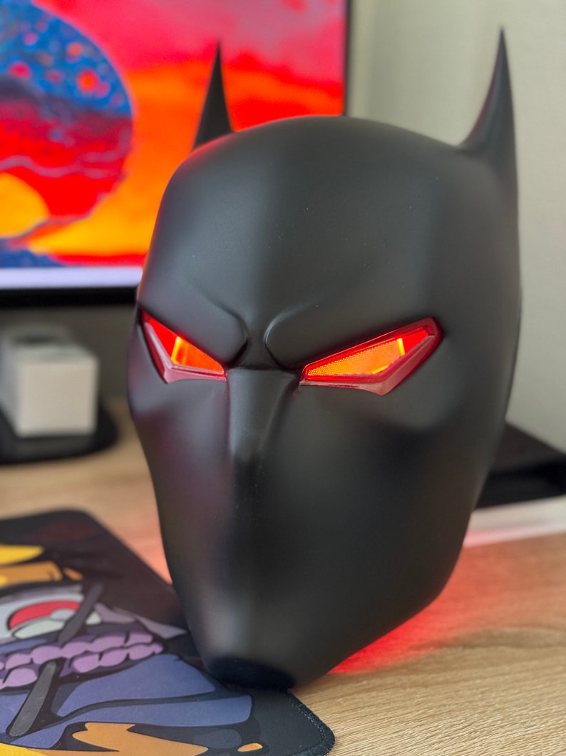Batman Helmet W/ LED Eyes 3D Printed Batman Beyond Helmet - Etsy Australia
