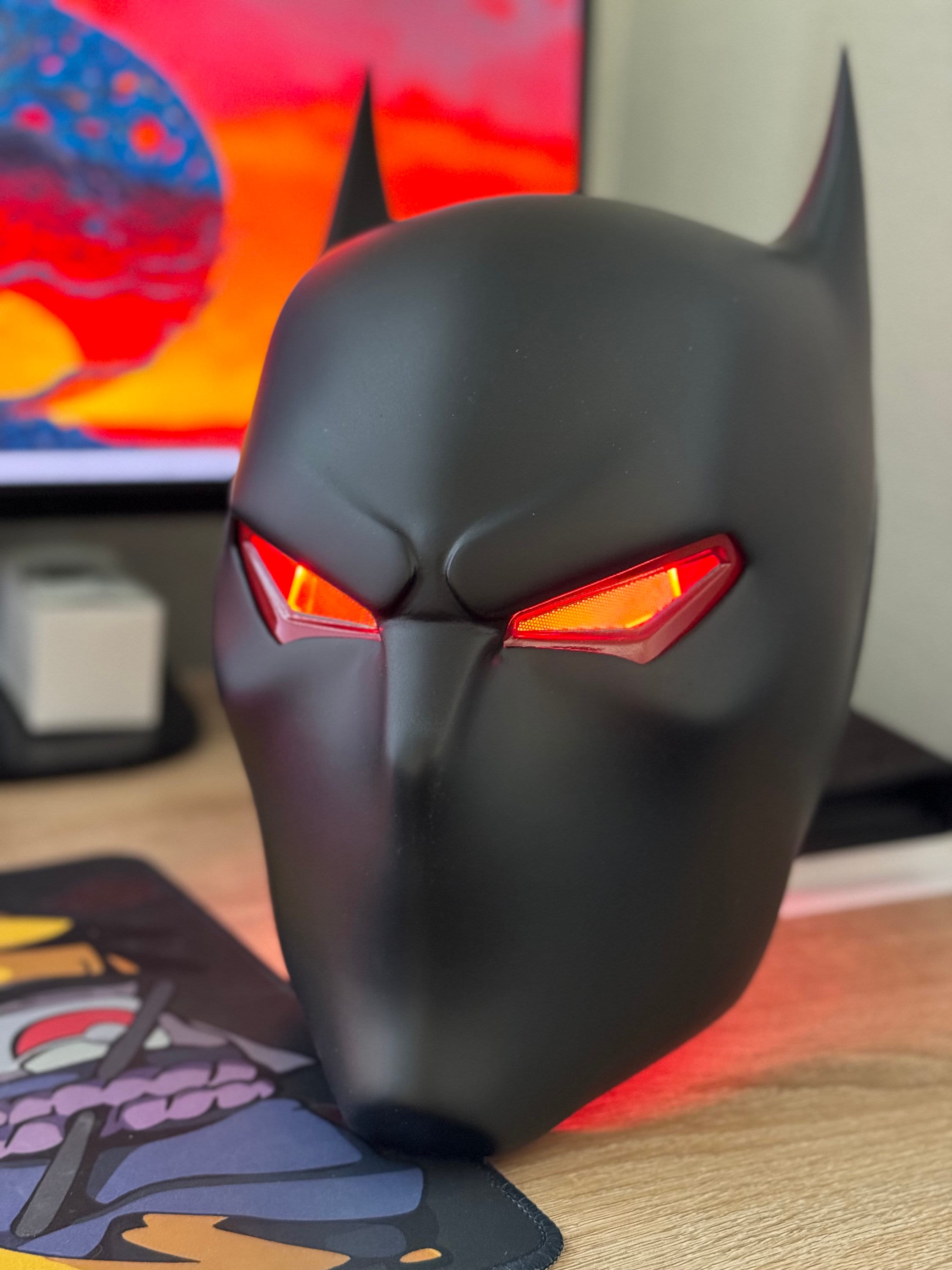 Batman Helmet W/ LED Eyes 3D Printed Batman Beyond Helmet - Etsy Australia