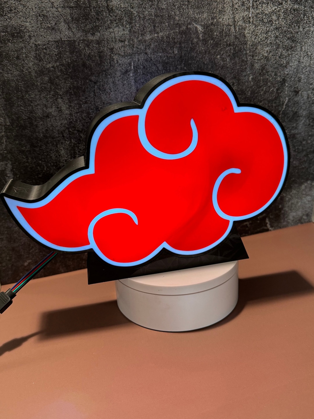 Akatsuki Cloud Lightbox Naruto Light 3d Printed - Etsy