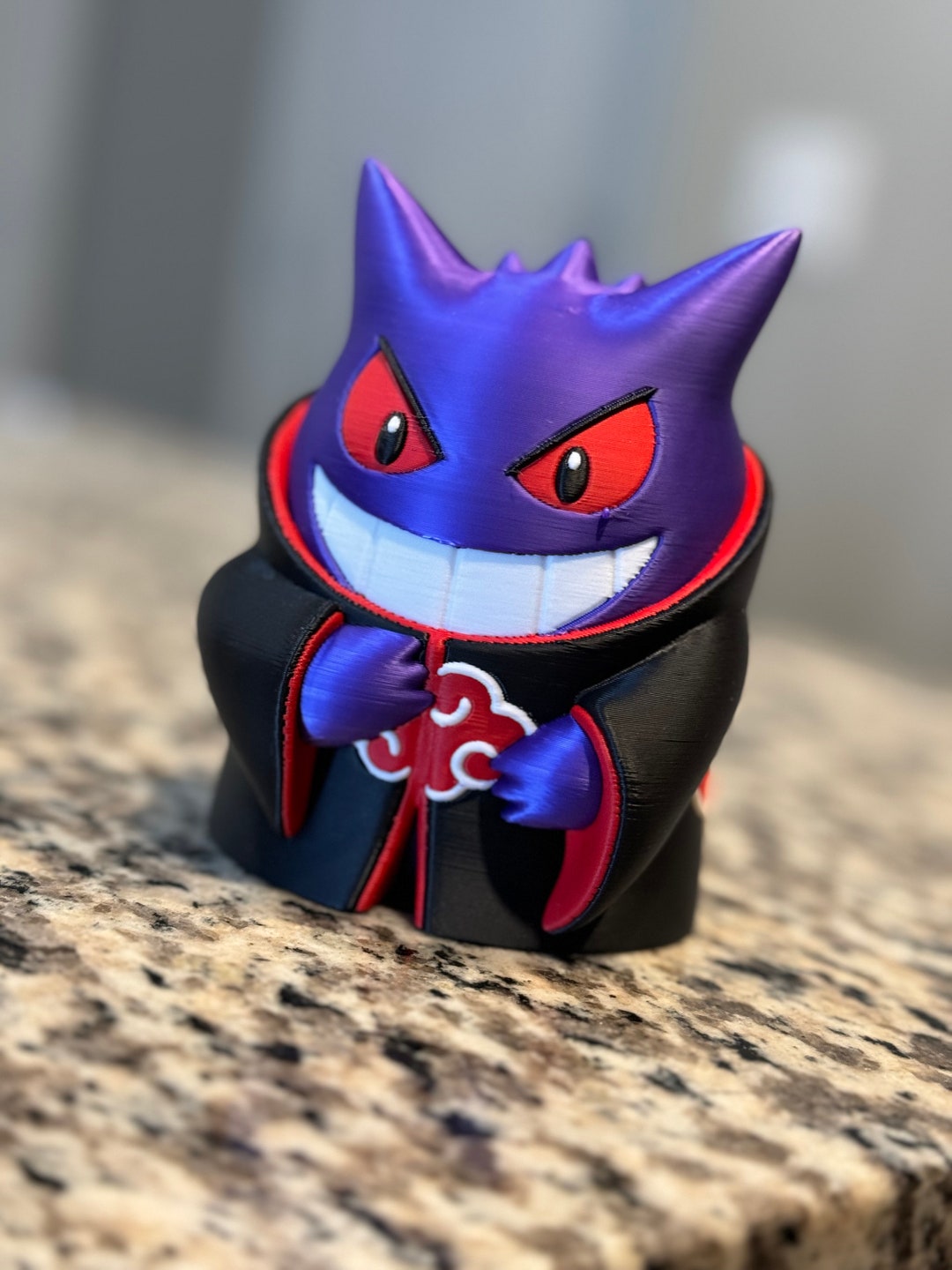 3D Printed Gengar X Naruto Shiny Purple - Etsy