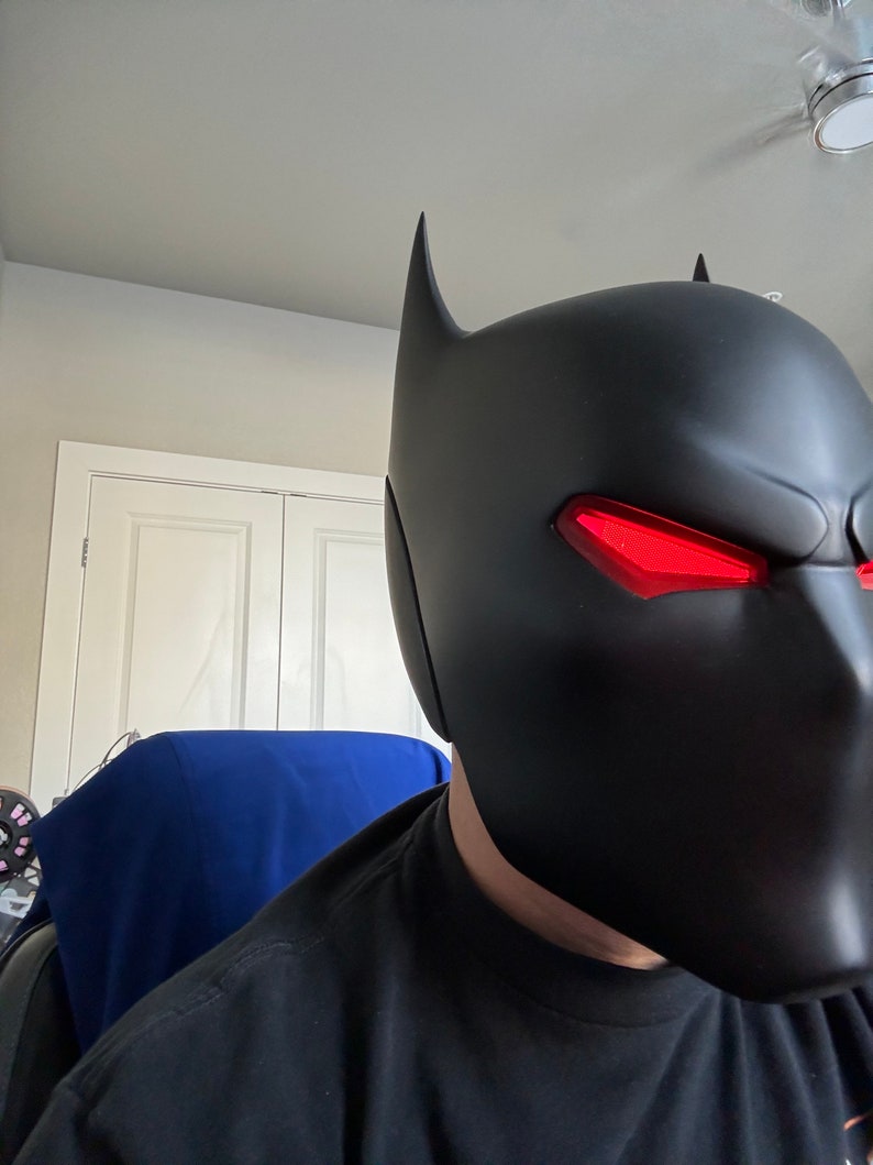 Batman Helmet W/ LED Eyes 3D Printed Batman Beyond Helmet - Etsy Australia