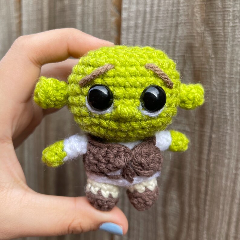Shrek Mini Funko Crochet Amigurumi Doll - Etsy