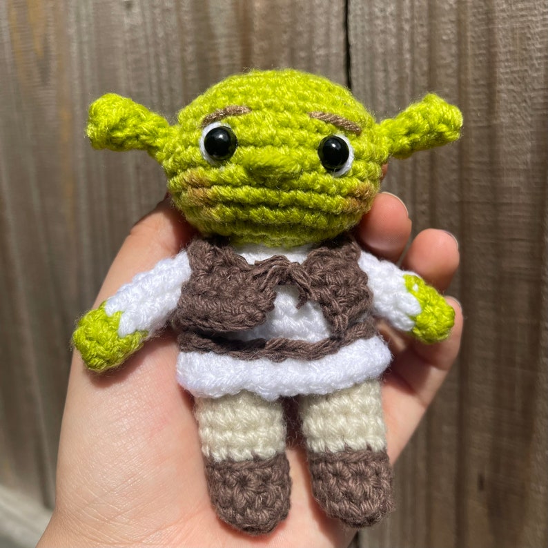 Shrek Mini Crochet Amigurumi Doll - Etsy