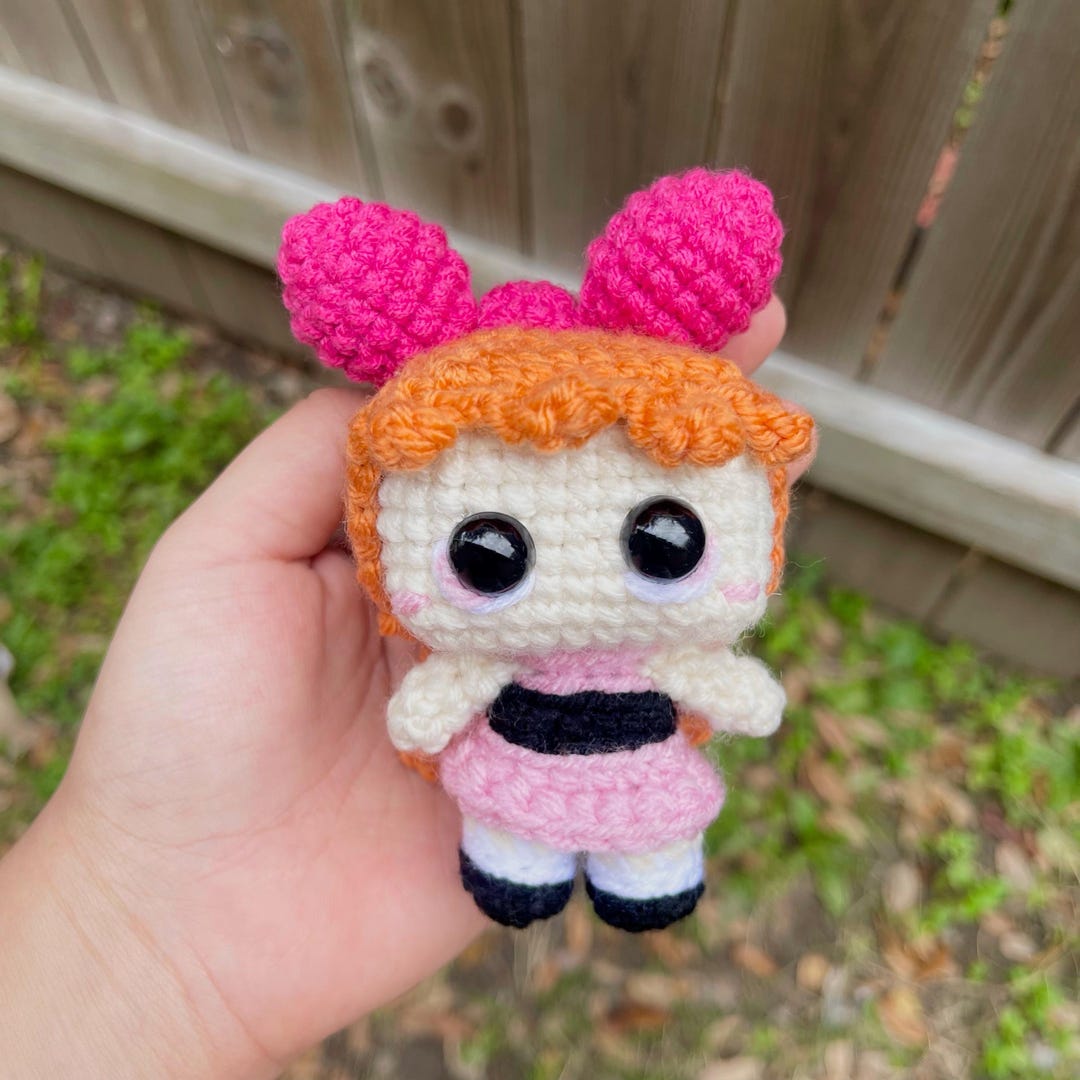 Blossom Bombón PPG Powerpuff Girls Mini Funko Crochet Amigurumi Doll - Etsy