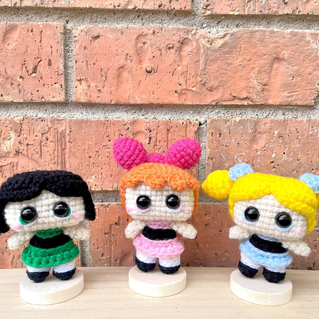 Blossom Buttercup Bubbles Bombón PPG Powerpuff Girls Mini Funko Crochet ...