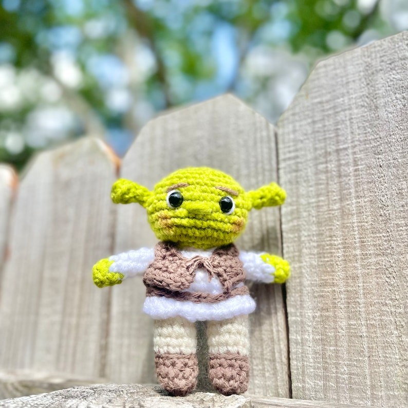 Shrek Mini Crochet Amigurumi Doll - Etsy