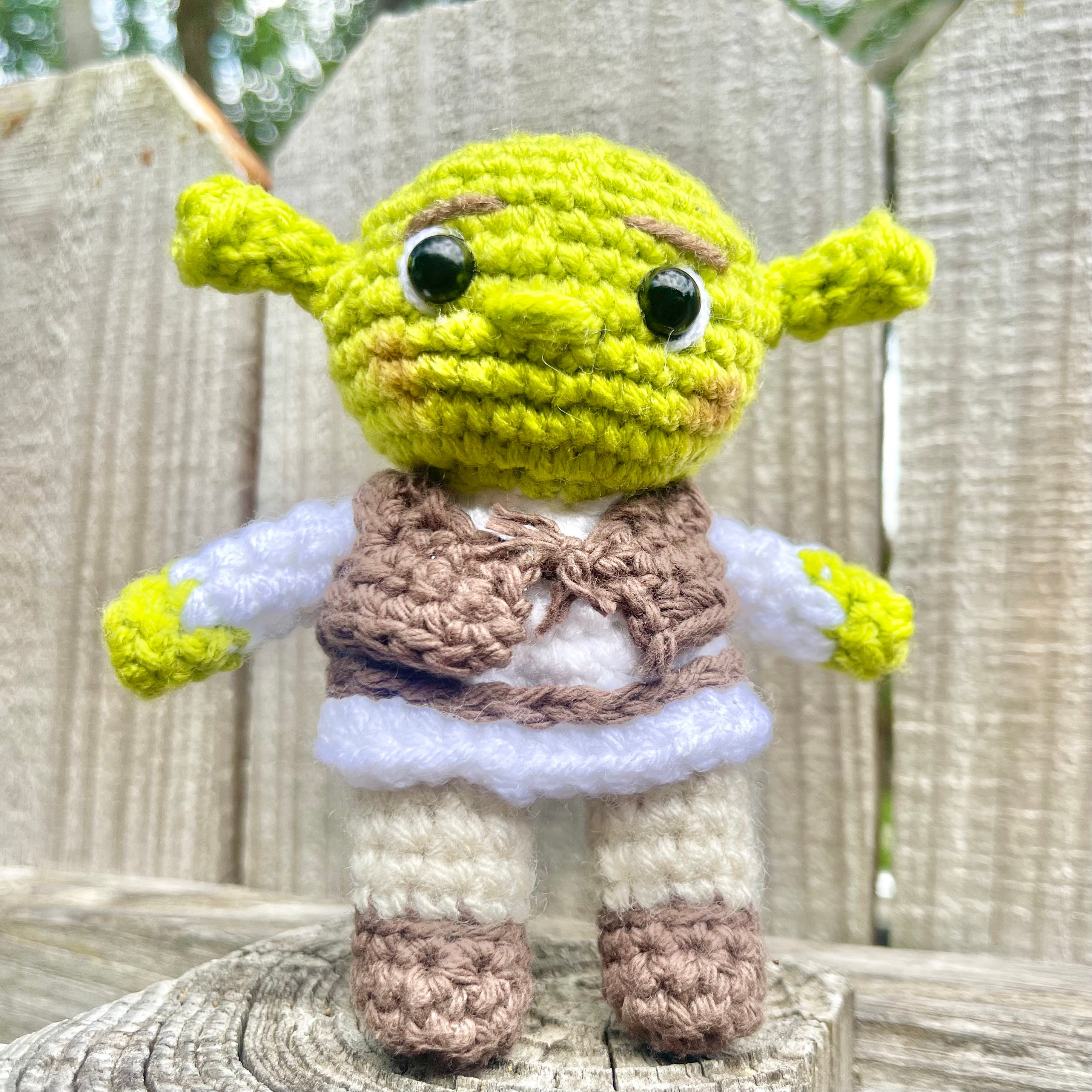 Shrek Mini Crochet Amigurumi Doll - Etsy