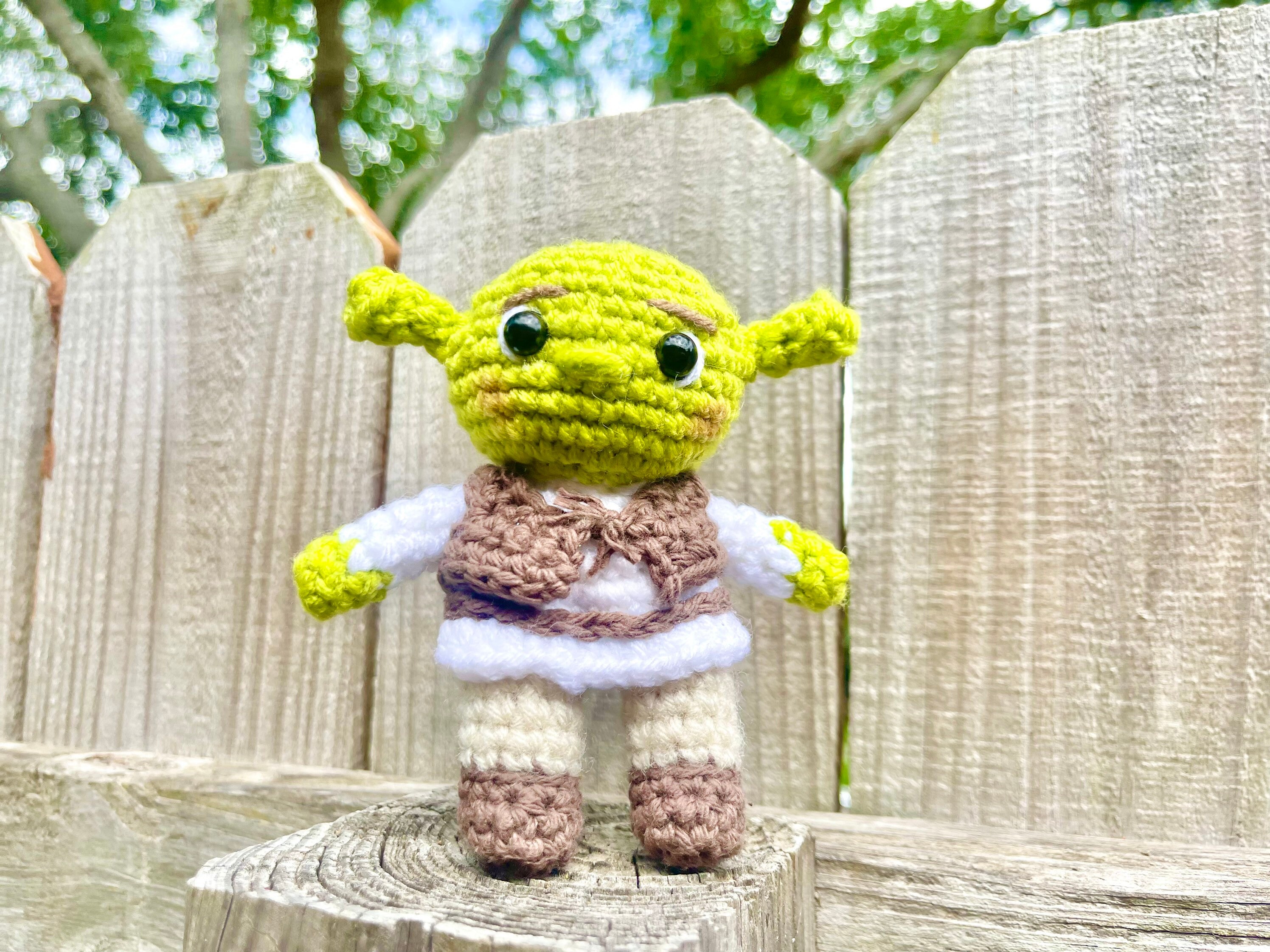 Shrek Mini Crochet Amigurumi Doll - Etsy