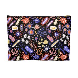 Science Pouch Biology Gift for Lab Tech, Bacteria Bag, Accessory Pouch ...