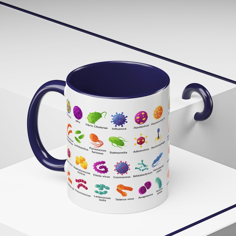 Science Bacteria Coffee Mug: Virus Pathogen Lab Tech Gift - Etsy