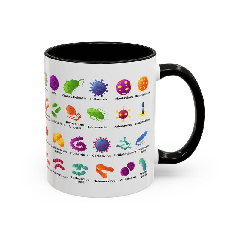 Science Bacteria Coffee Mug: Virus Pathogen Lab Tech Gift - Etsy