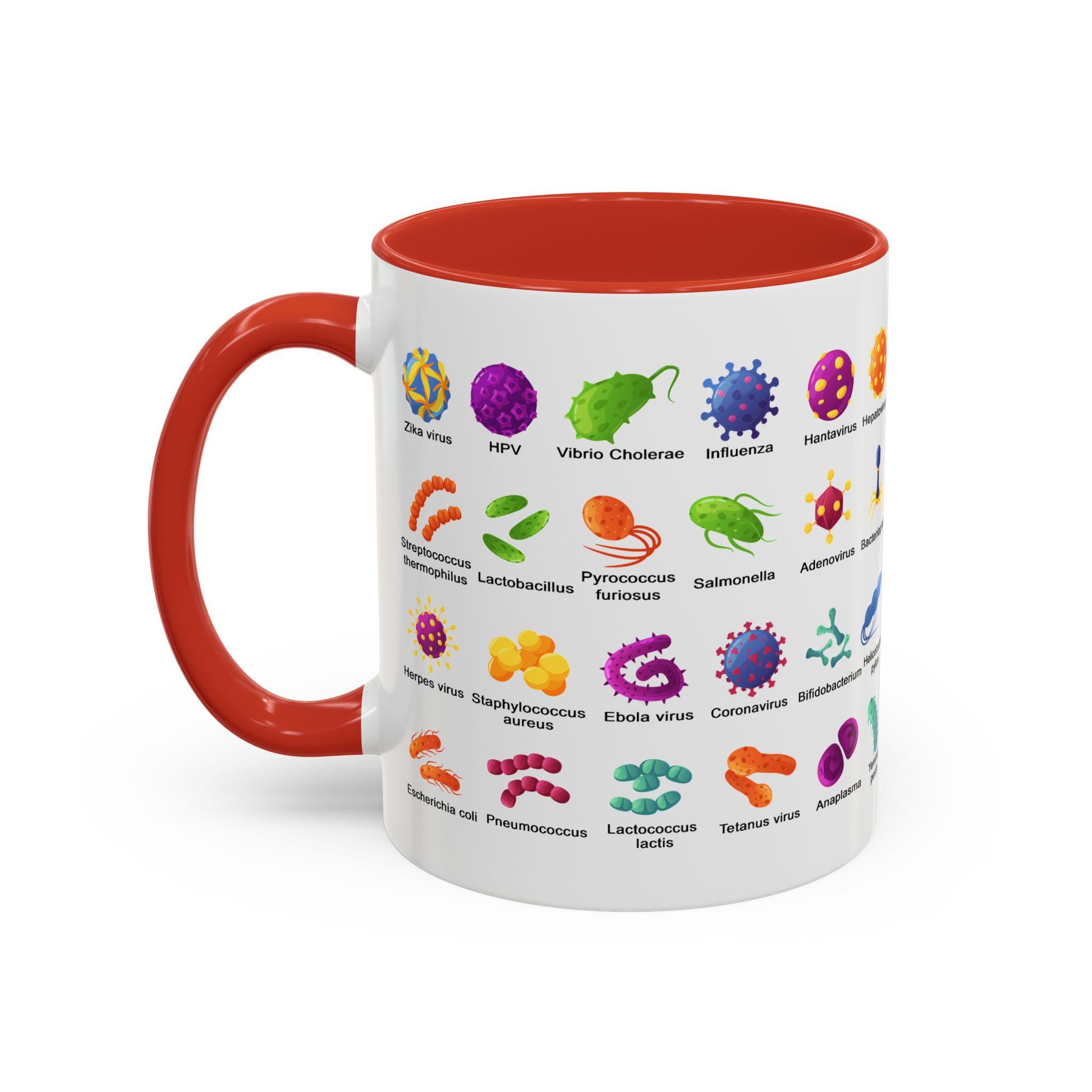 Science Bacteria Coffee Mug: Virus Pathogen Lab Tech Gift - Etsy