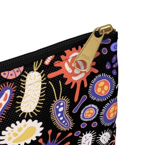 Science Pouch Biology Gift for Lab Tech, Bacteria Bag, Accessory Pouch ...