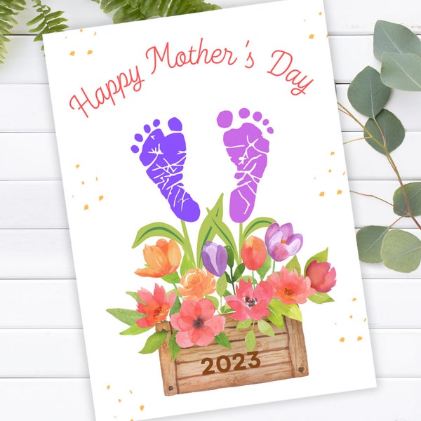 Footprint Flower - Etsy