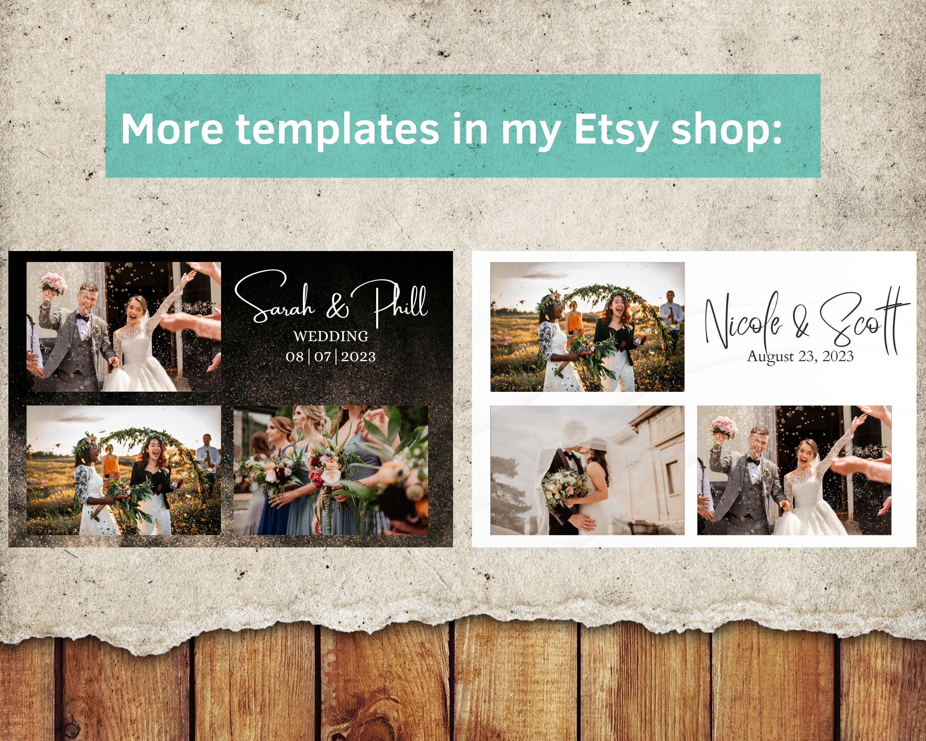 Minimalist Wedding Photobooth Template, Photobooth Template, 4x6 ...