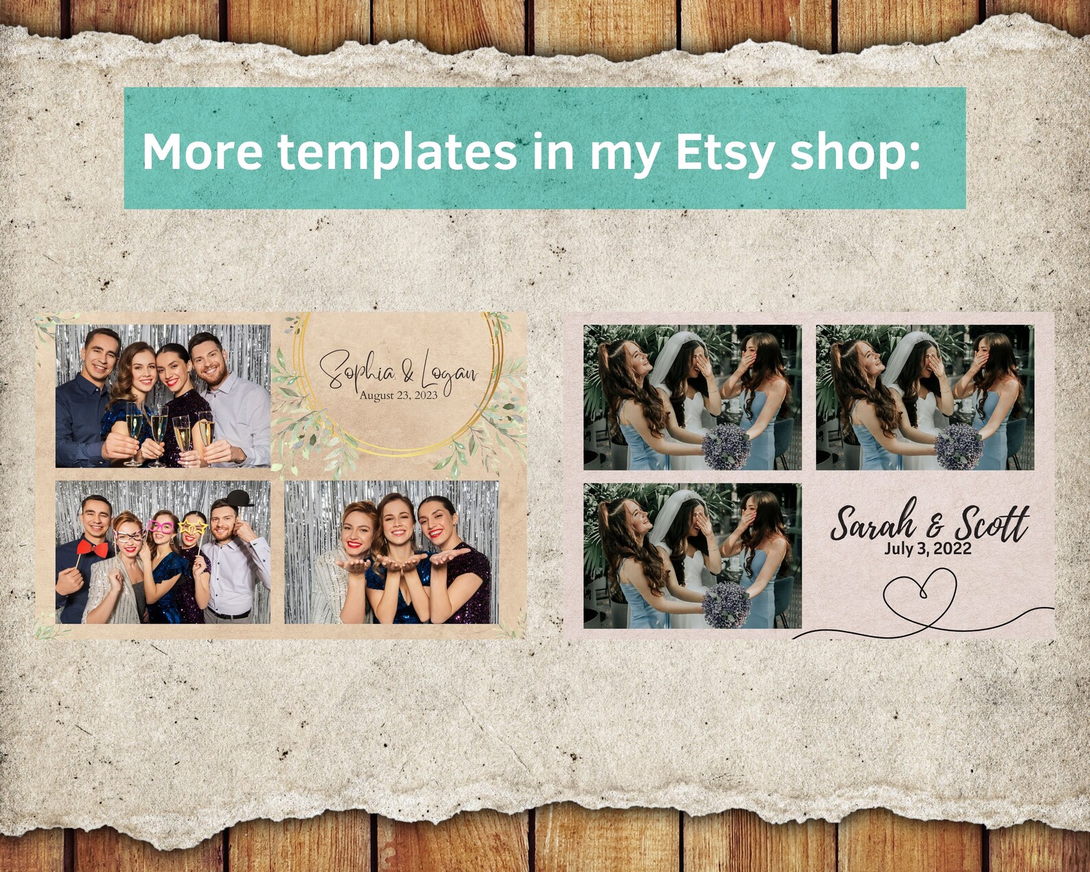 Wedding Photobooth Template, Photobooth Template, 4x6 Background ...