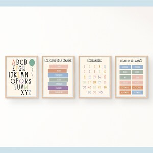 Ensemble De 25 Affiches éducatives Pour Salle De Jeux Et Enfants, Tout ...