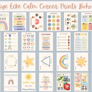 Ruhige Ecke / Calm Corner Prints Boho Set Printable Decor Wall Art ...