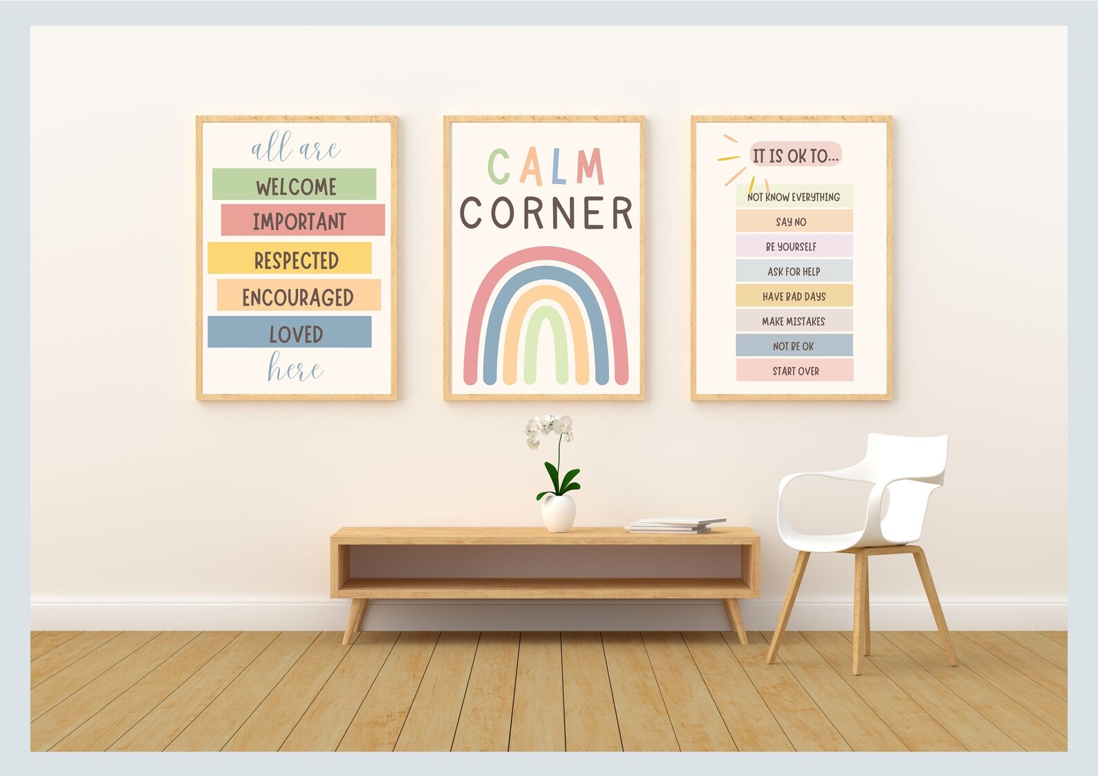 30 Calming Corner Classroom Boho Calm Down Printable Decor - Etsy