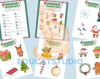 Christmas Scavenger Hunt for Kids | Kids Holiday Scavenger Hunt ...