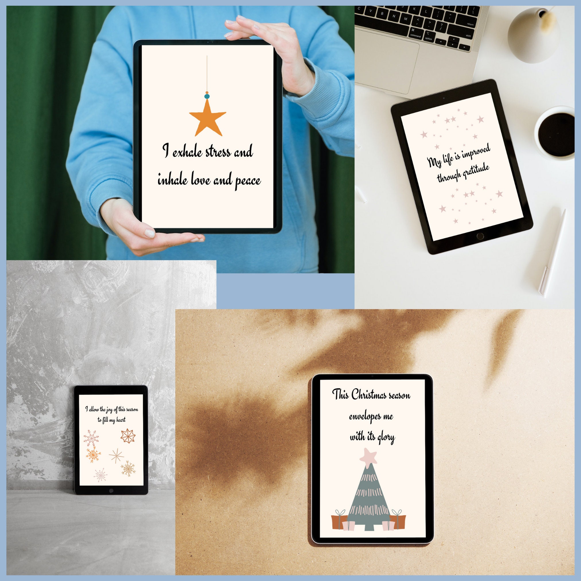 25 Christmas Affirmation Cards | Affirmation Cards | Daily Affirmation ...