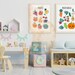 36 Educational Posters Set for Playroom Kids, Toddlers, Printable ...
