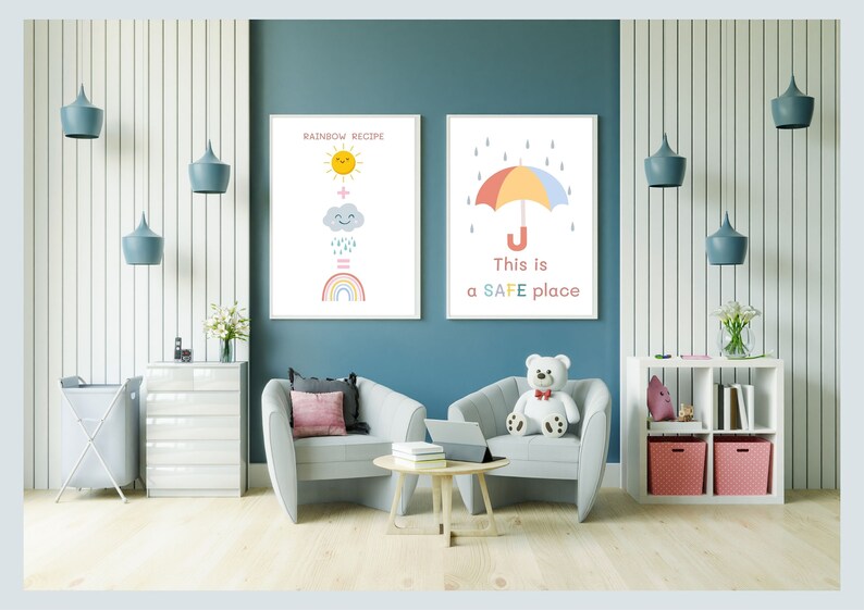 30 Grounding Technique Posters Bundle Set, Calming Corner, Mental ...