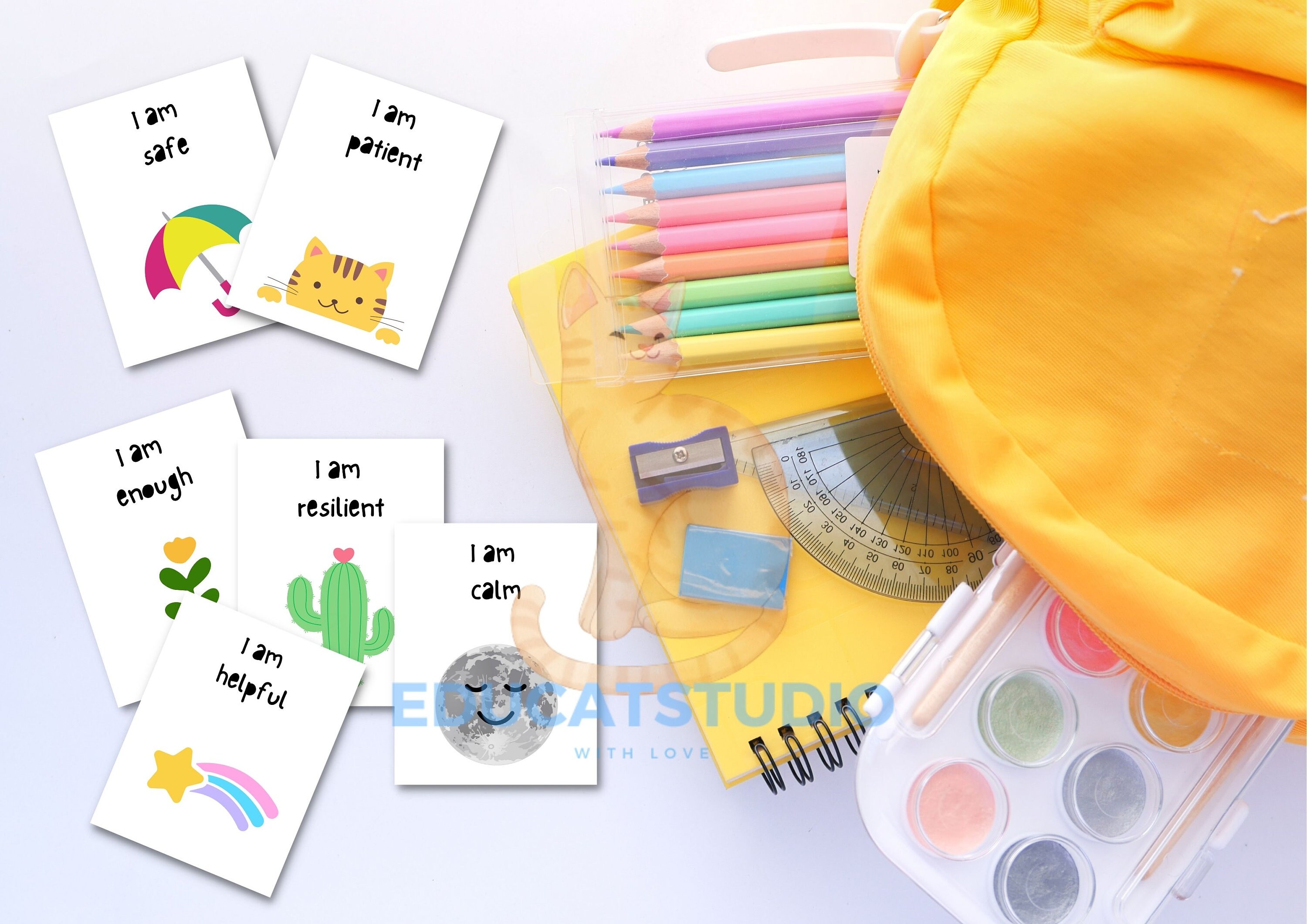 60 Kids Positive Affirmation Cards, Affirmation Cards for Children to ...