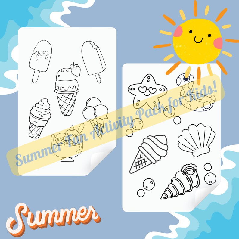 Summer Fun Activity Pack for Kids! - Etsy Canada