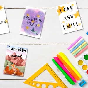 26 Kids Positive Affirmation Cards, Mindfulness Gift for Children to ...
