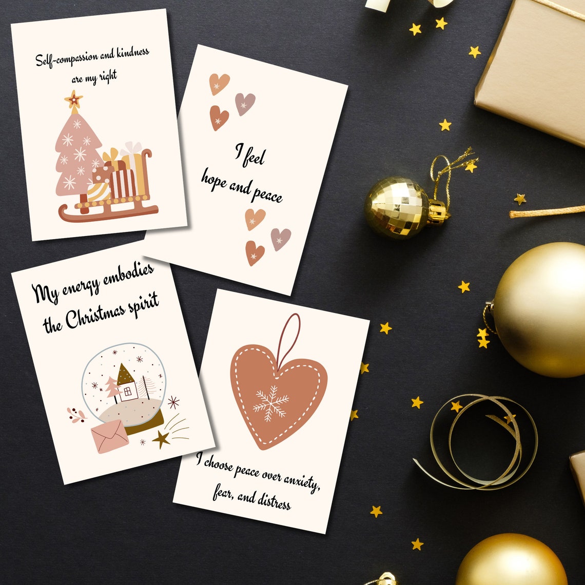 25 Christmas Affirmation Cards | Affirmation Cards | Daily Affirmation ...