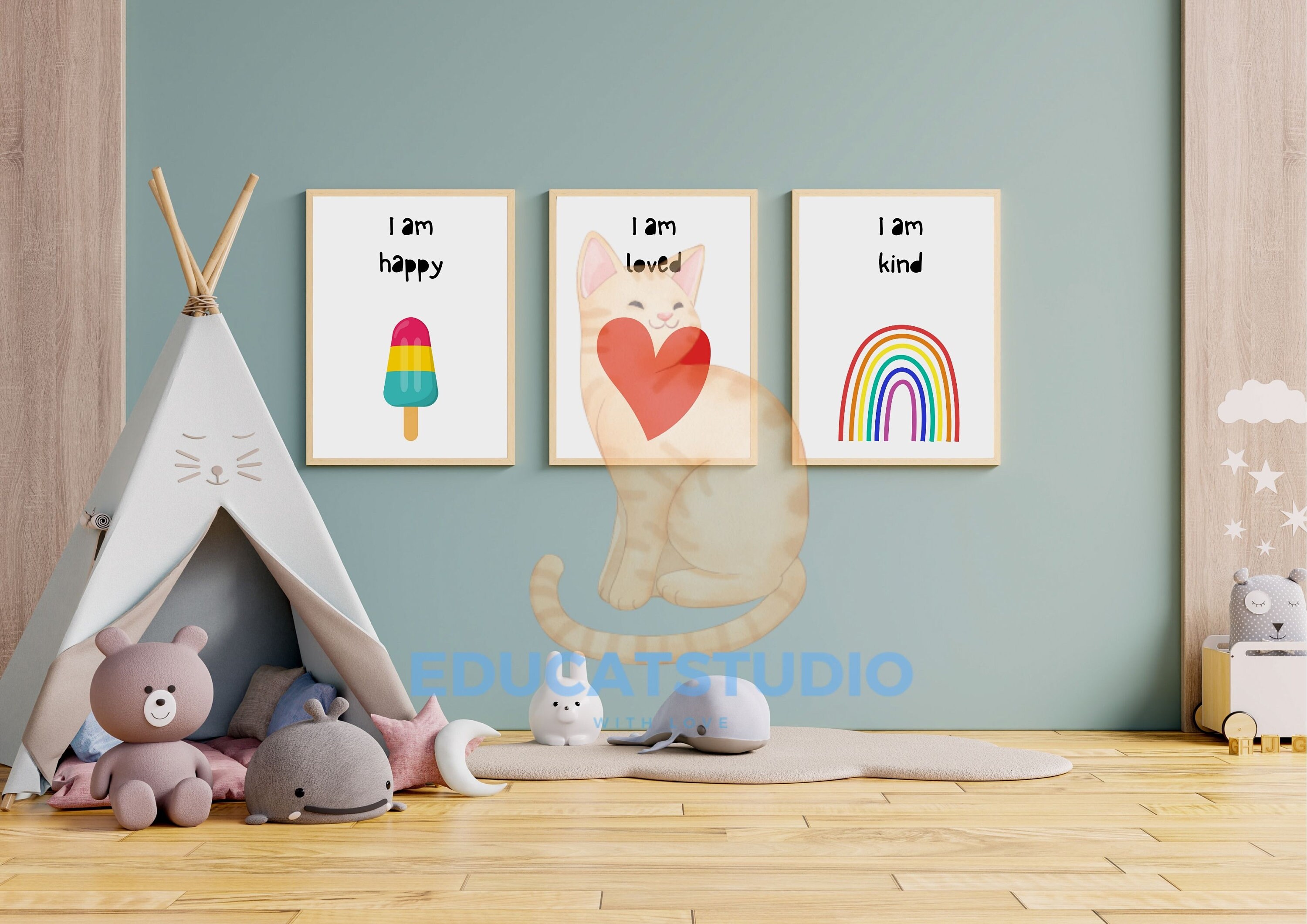 60 Kids Positive Affirmation Cards, Affirmation Cards for Children to ...