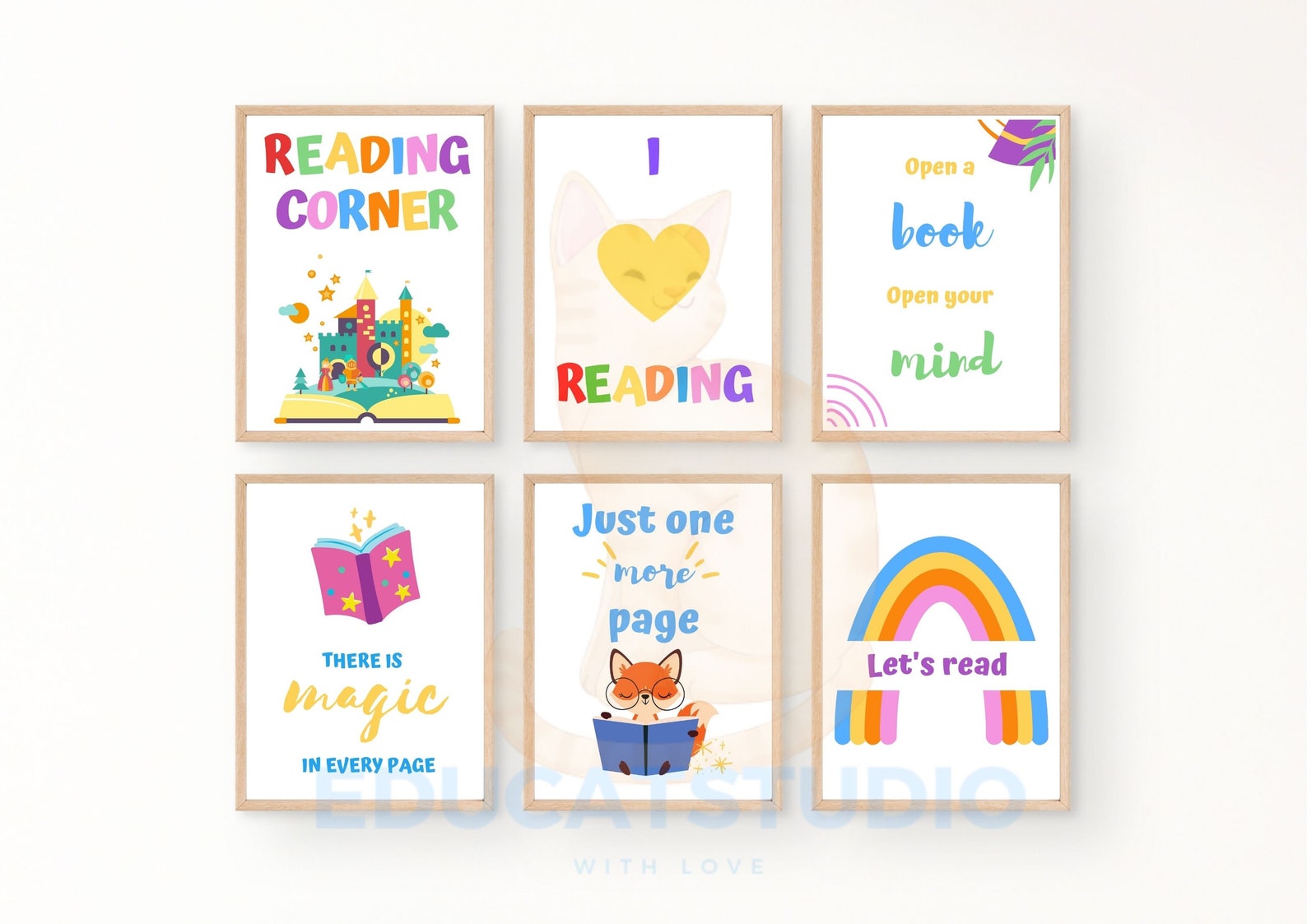 25 Reading Corner Posters / Cool Kids Read Books, Reading Corner ...