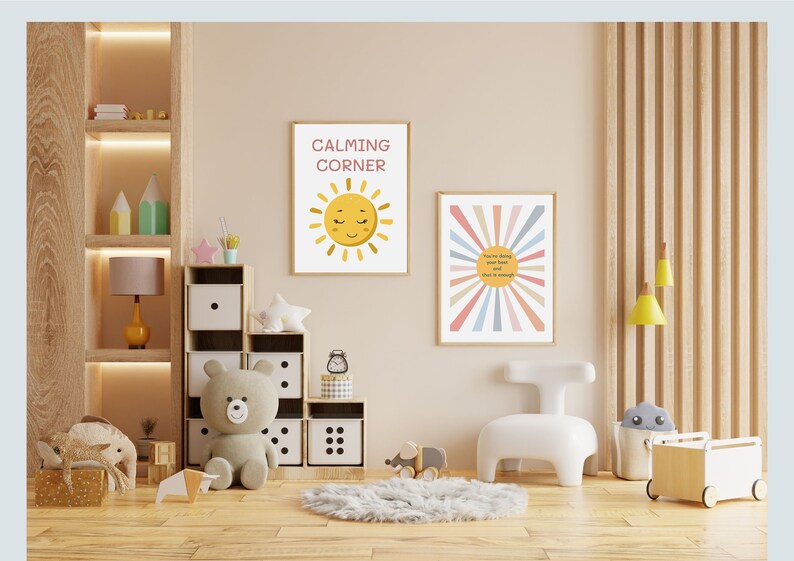 30 Grounding Technique Posters Bundle Set, Calming Corner, Mental ...